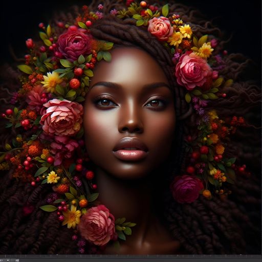Bikazo | “Girl with flower in her hair” collection on Wirestock