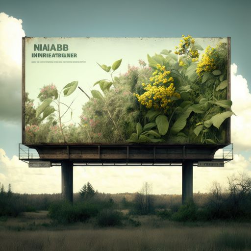 XYZ Media | a billboard that has a bunch of flowers on it by the side ...